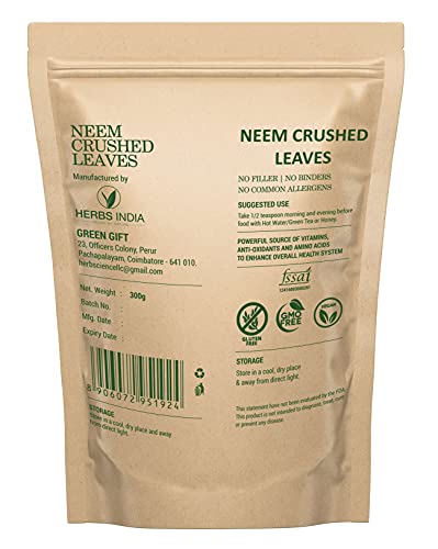 fresh neem tea ingredients
