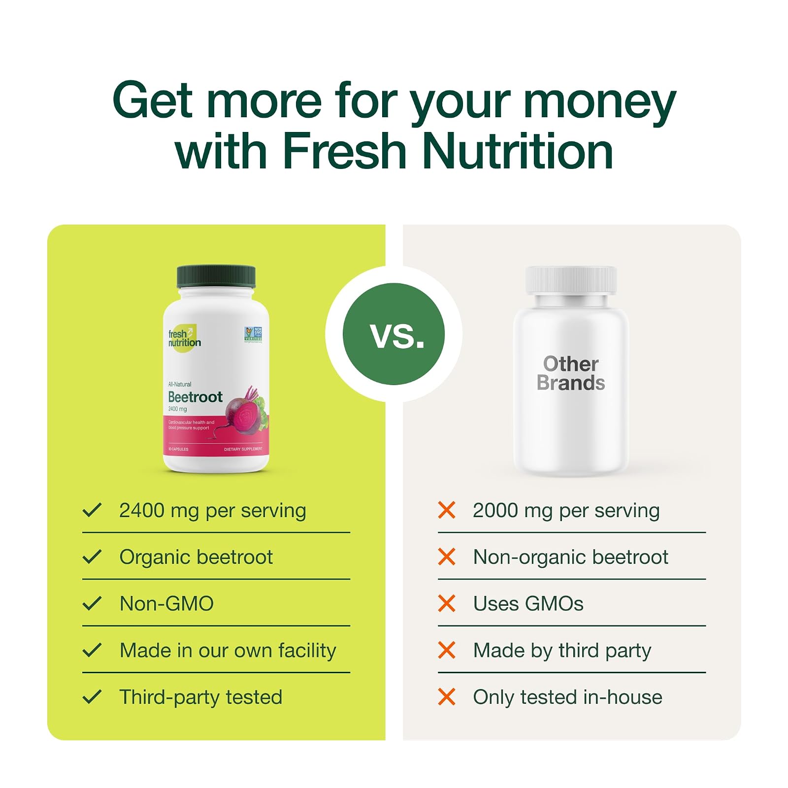 fresh nutrition beet root extract