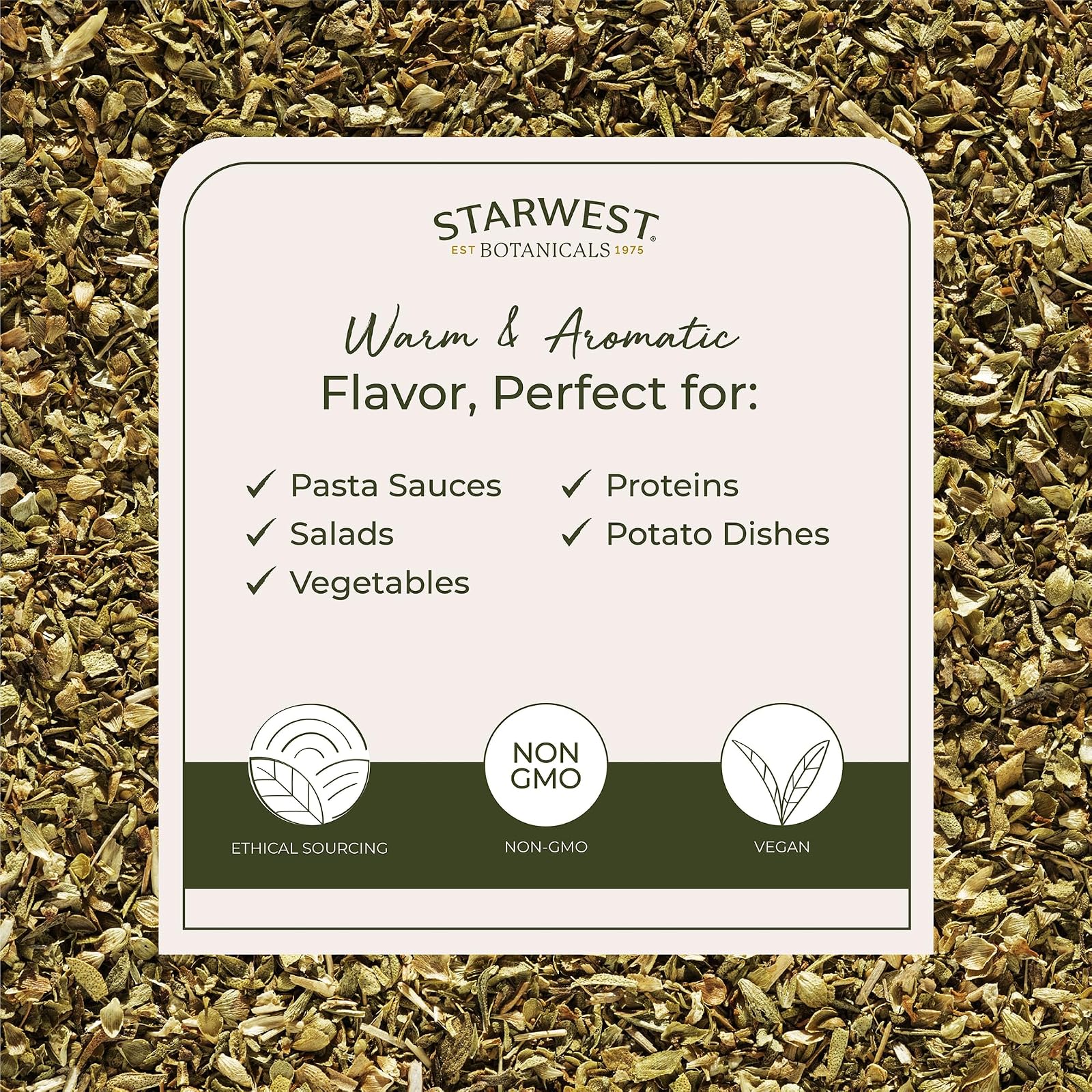 fresh oregano leaf for cooking