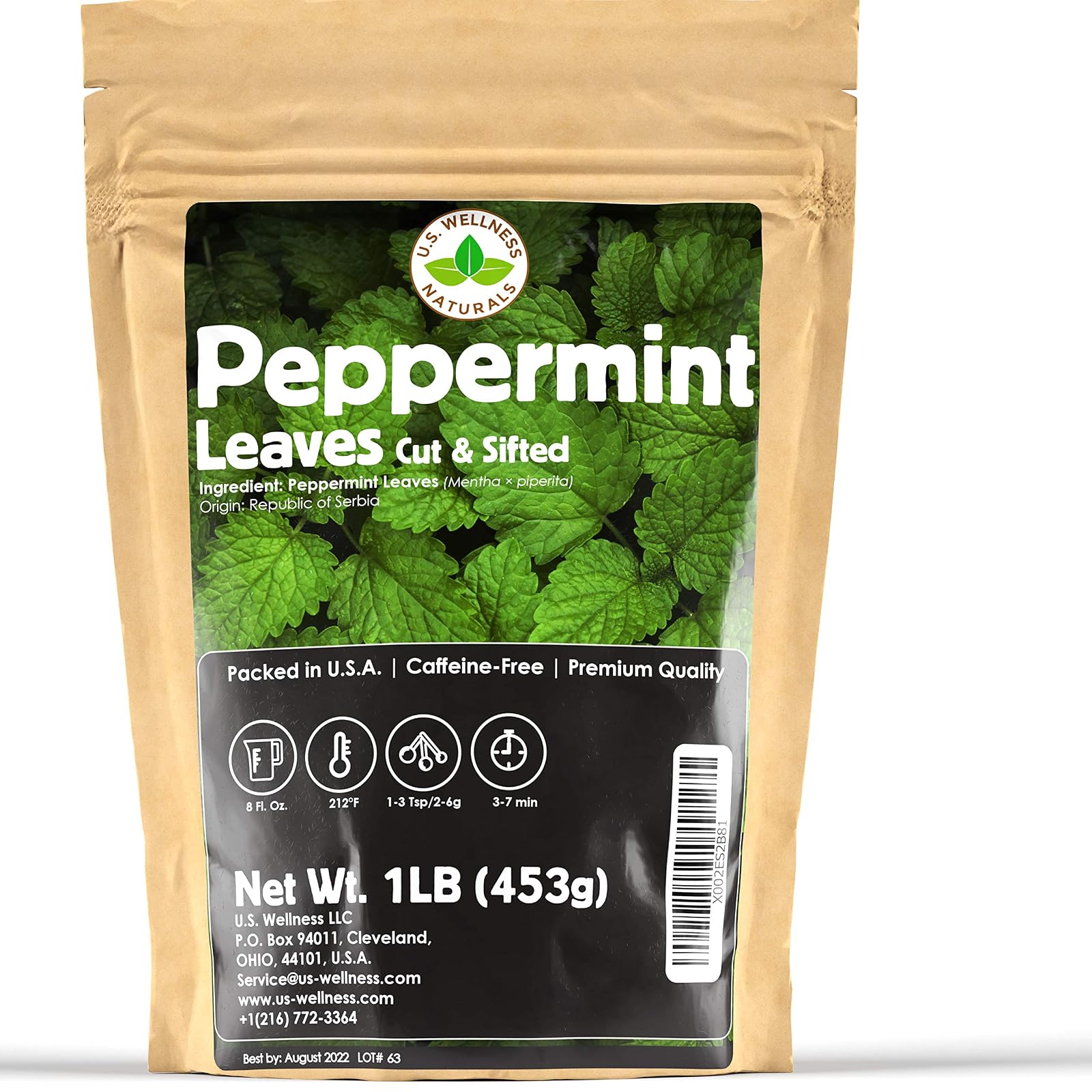 fresh peppermint loose leaf tea