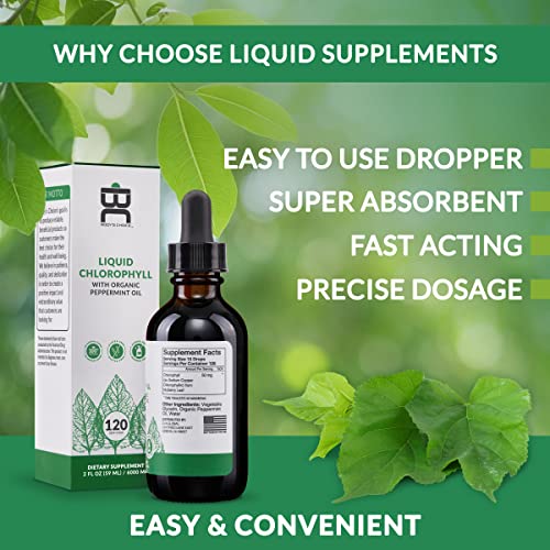 fresh peppermint taste chlorophyll drops