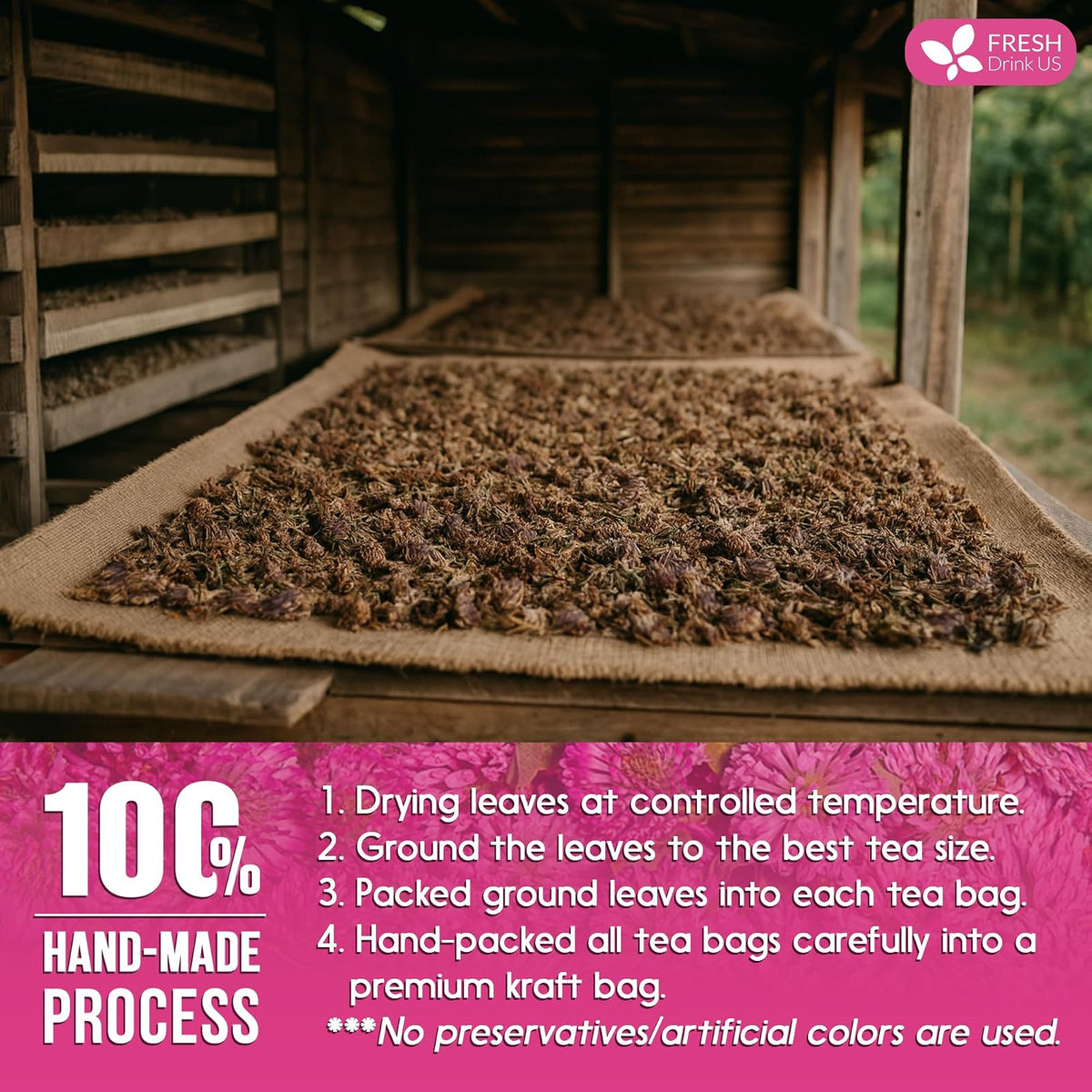 fresh red clover tea for wellness