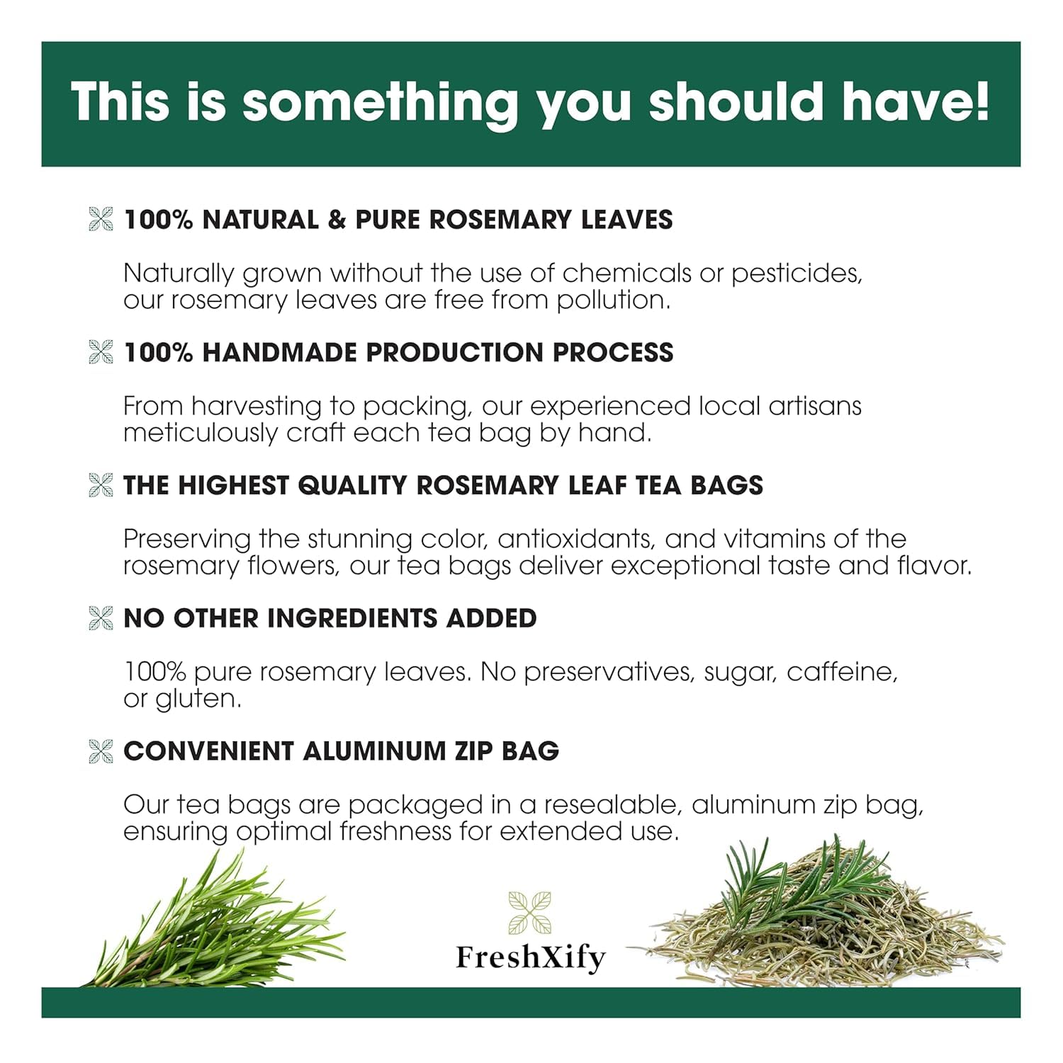 fresh rosemary tea for energy