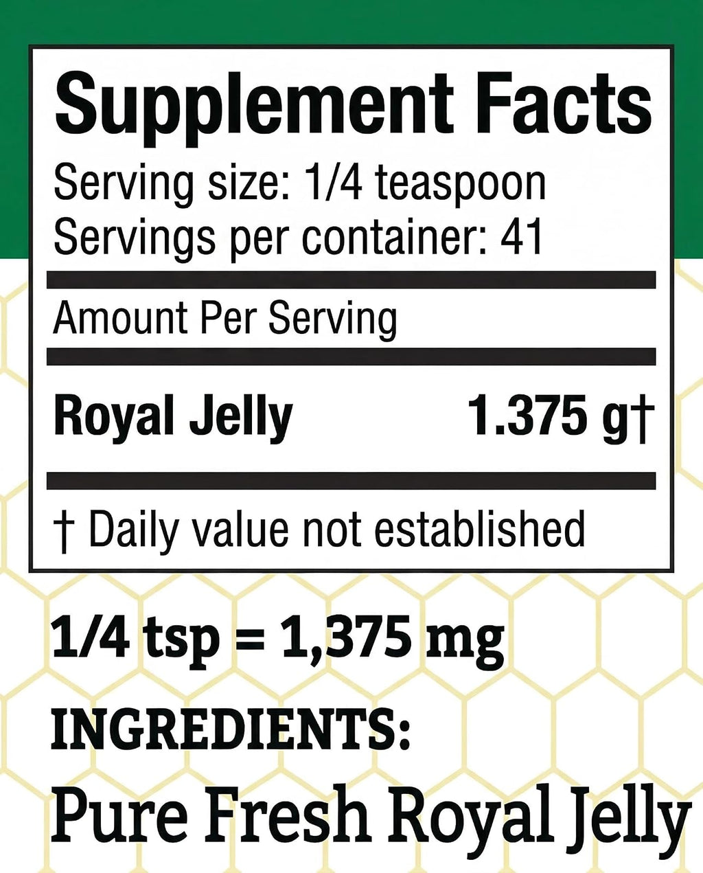 fresh Royal Jelly for energy