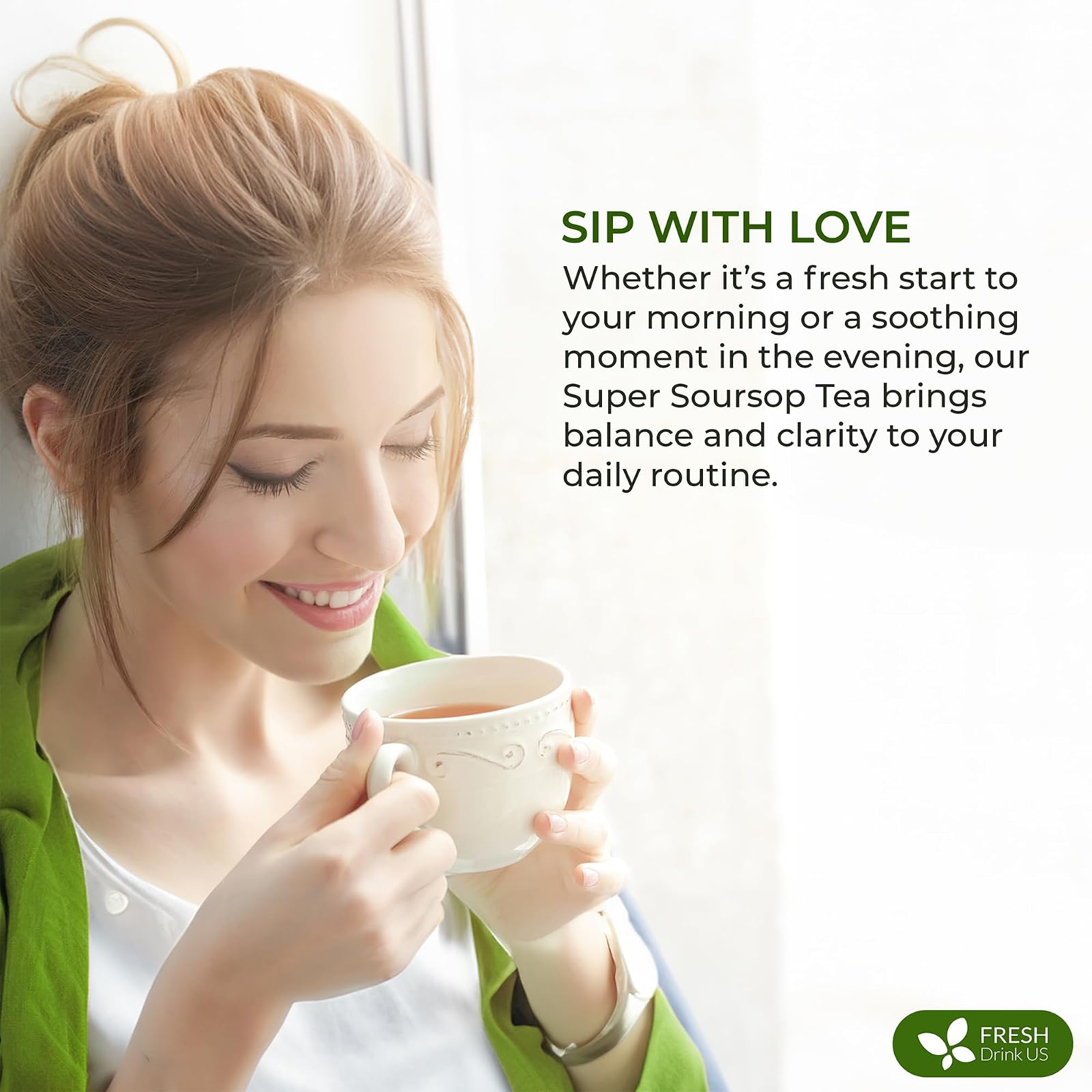 fresh soursop tea for detox