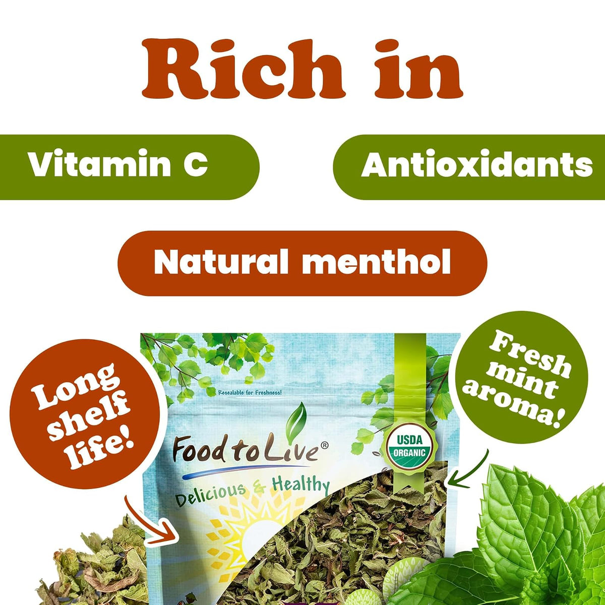 Fresh spearmint flavour in every sip