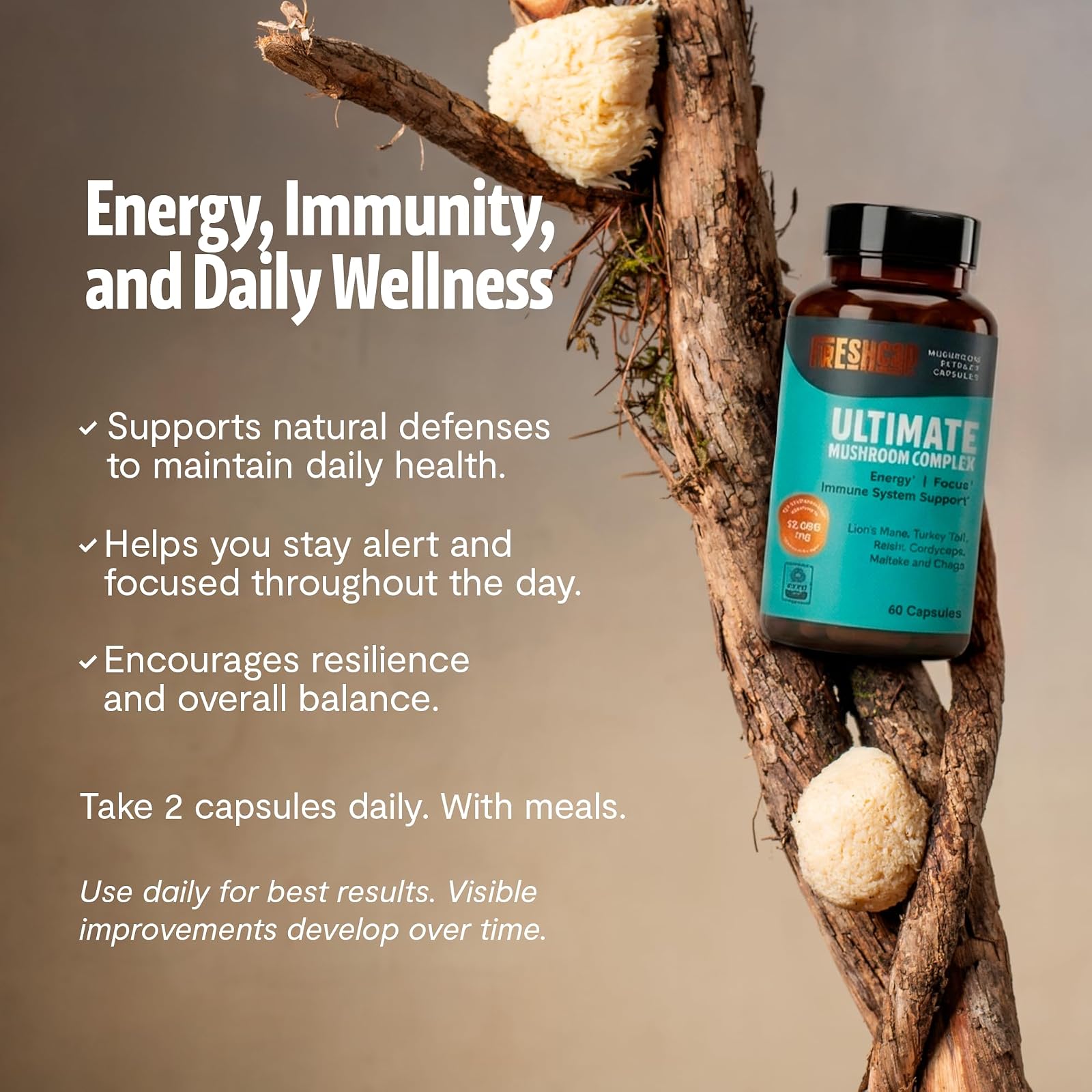 FreshCap fruiting body extract formula