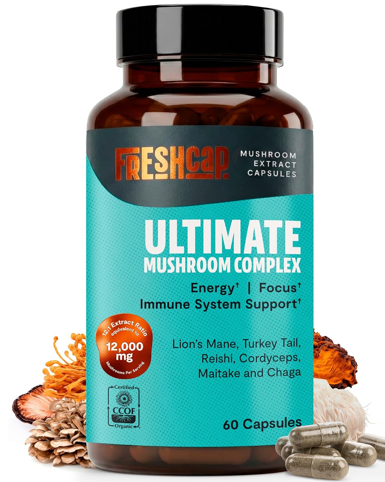 FreshCap mushroom blends for vitality