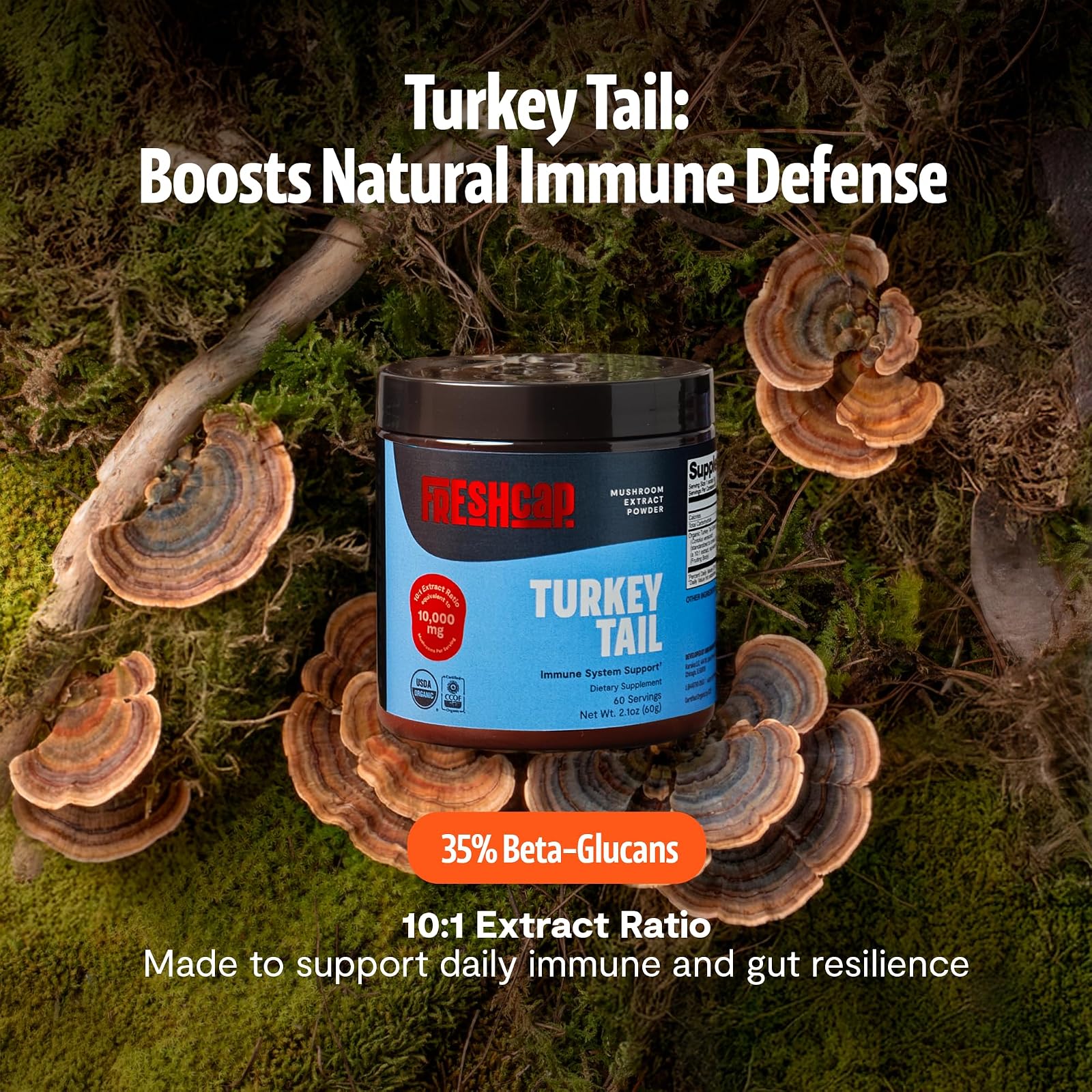 FreshCap turkey tail extract benefits