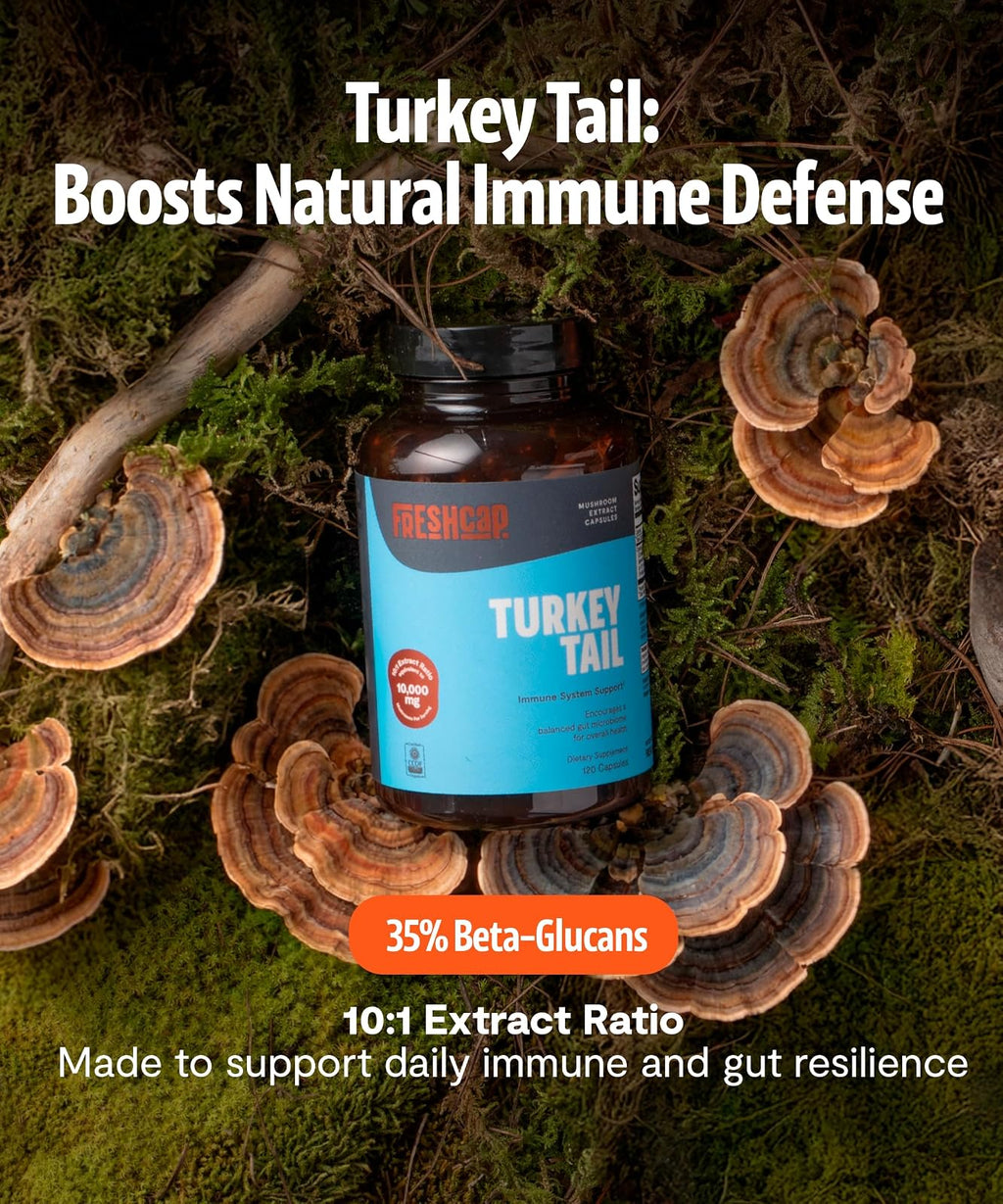 FreshCap turkey tail health benefits