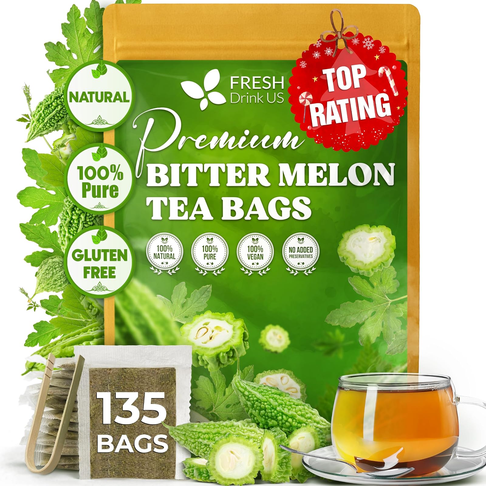 FreshDrinkUS bitter melon herbal tea