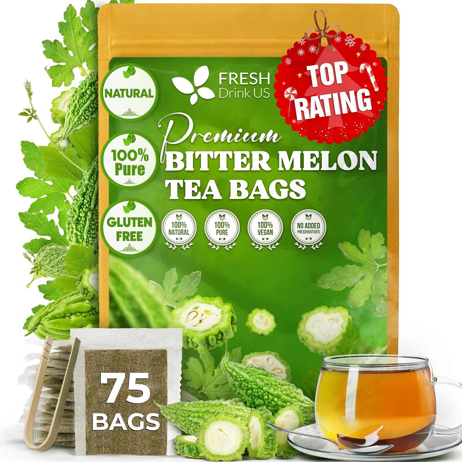 FreshDrinkUS bitter melon herbal tea