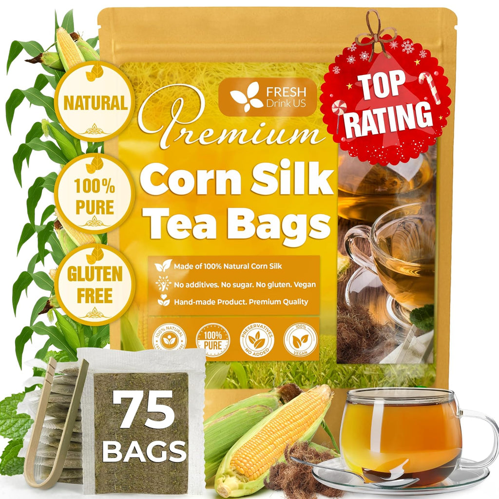 FreshDrinkUS corn silk herbal tea bags