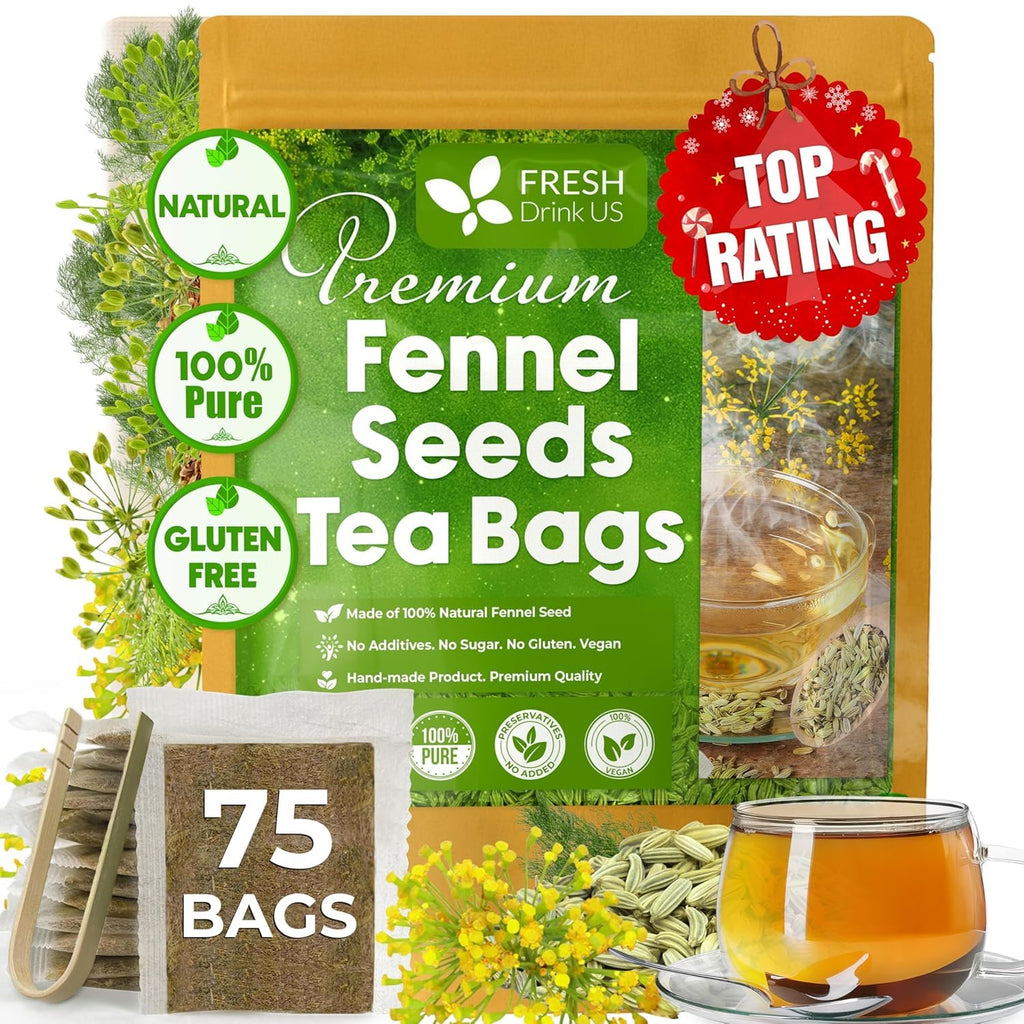 FreshDrinkUS fennel seed herbal tea bags