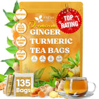 FreshDrinkUS ginger turmeric herbal tea bags