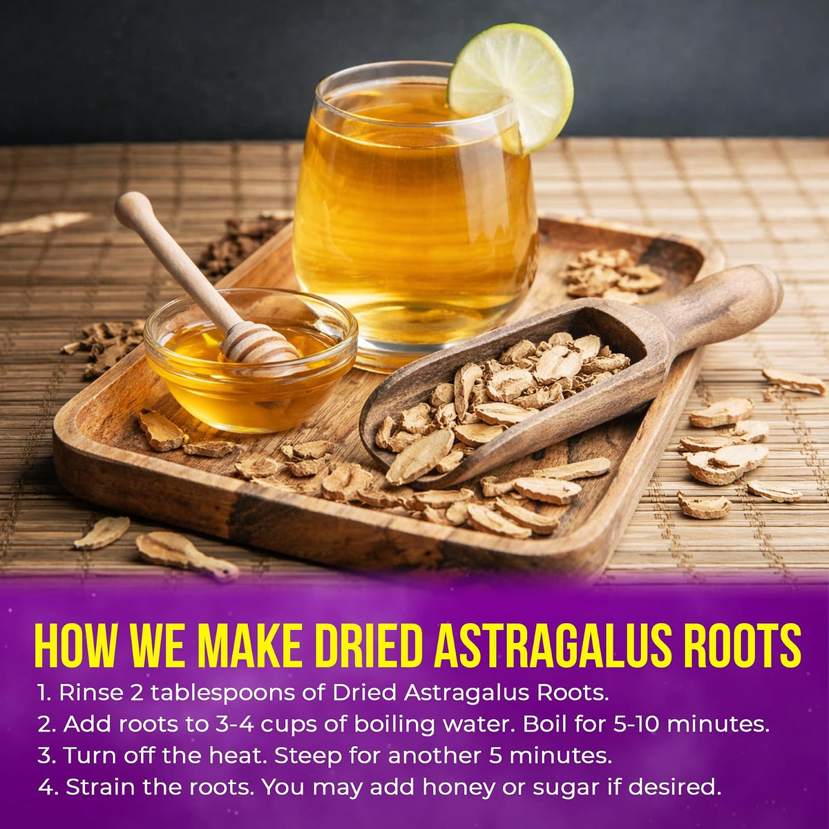 freshdrinkus herbal astragalus root slices