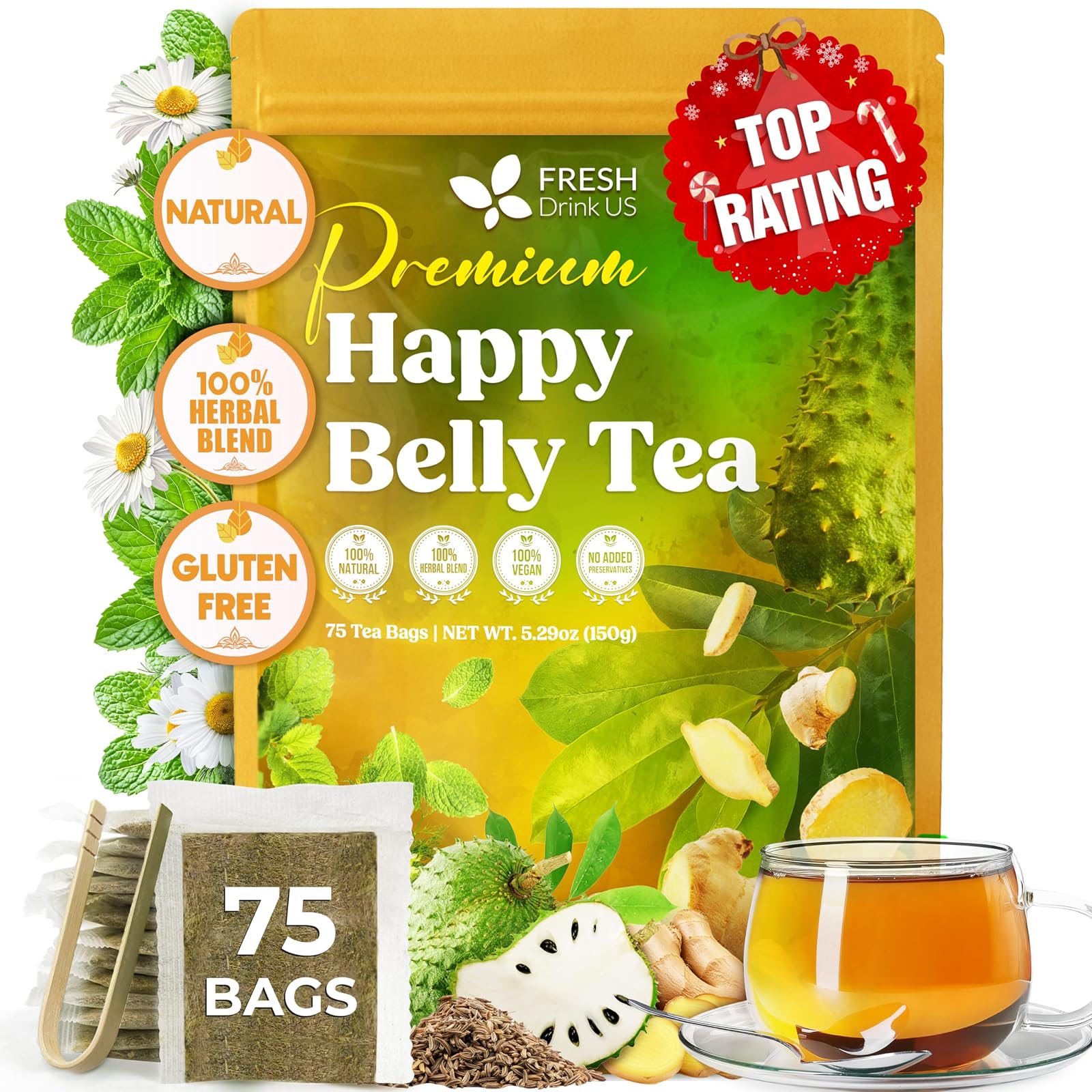 FreshDrinkUS herbal tea for digestion
