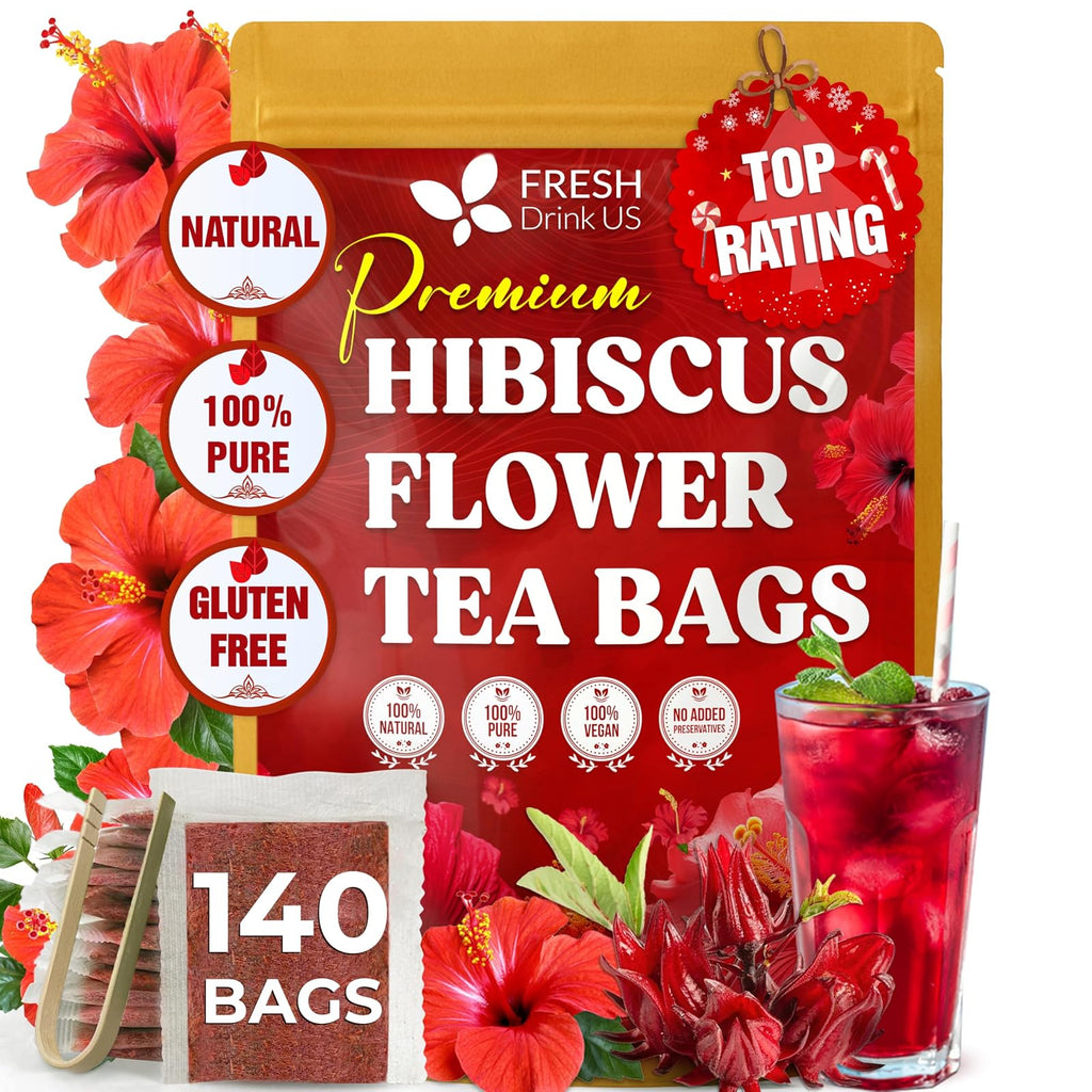 FreshDrinkUS hibiscus flower tea bags