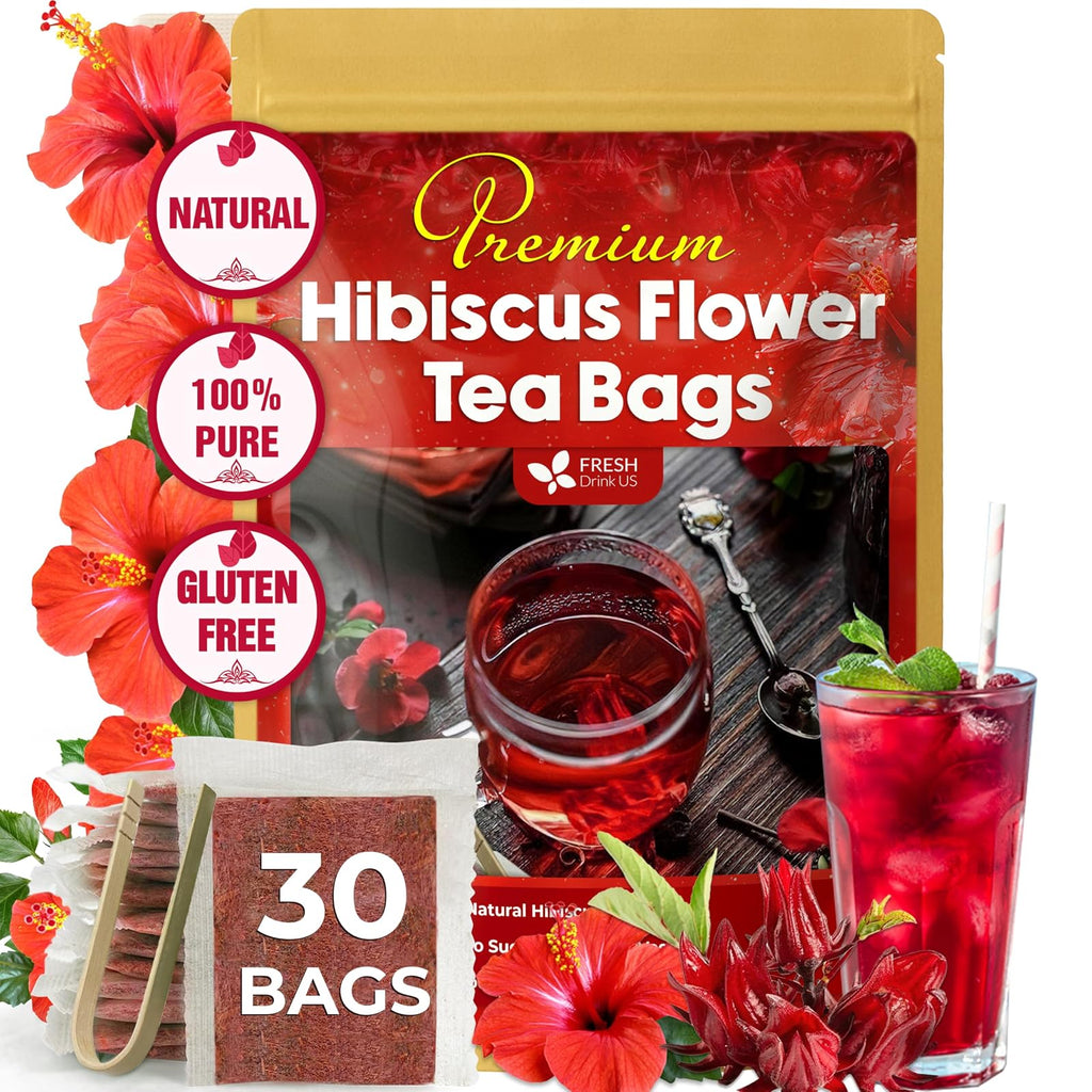 FreshDrinkUS hibiscus flowers herbal tea