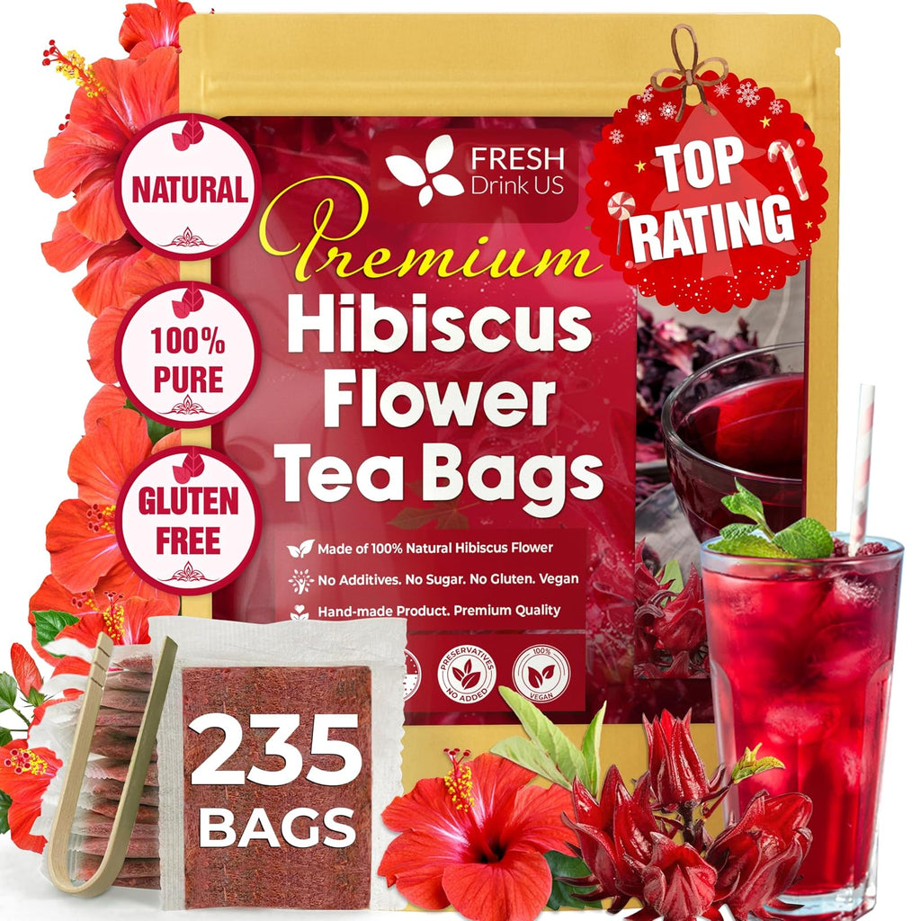 FreshDrinkUS hibiscus flowers herbal tea