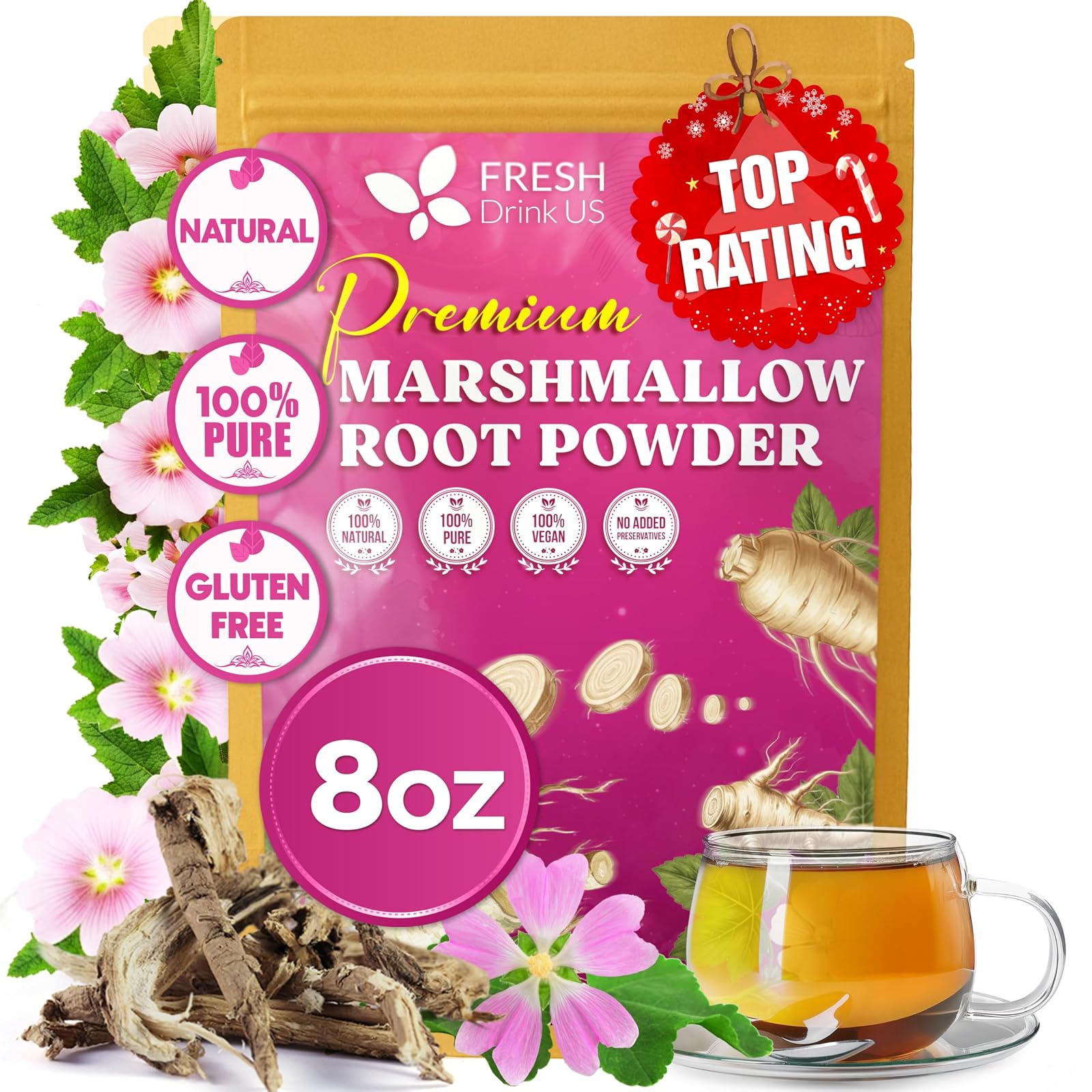 FreshDrinkUS marshmallow root powder benefits