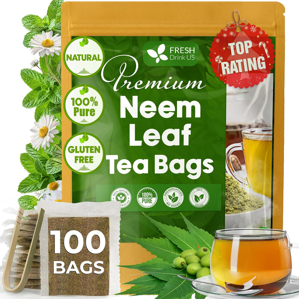 FreshDrinkUS neem leaf herbal tea bags