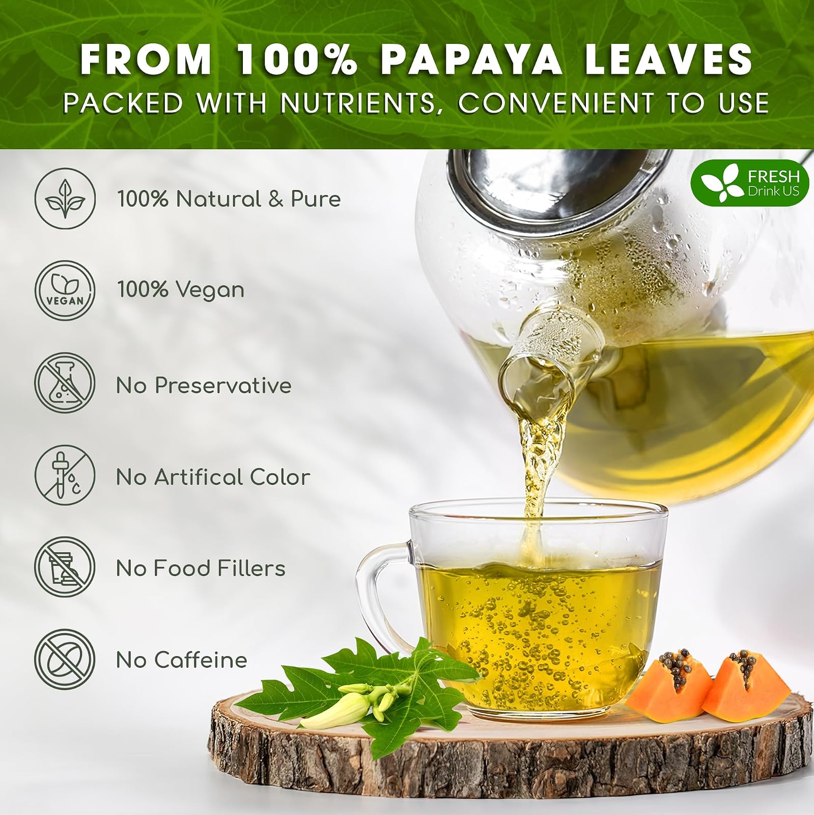 FreshDrinkUS papaya tea for wellness