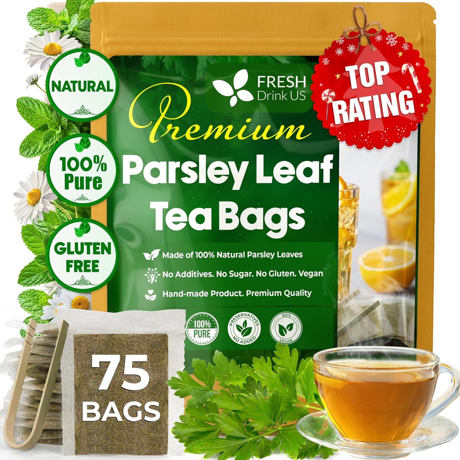 FreshDrinkUS parsley leaf herbal tea