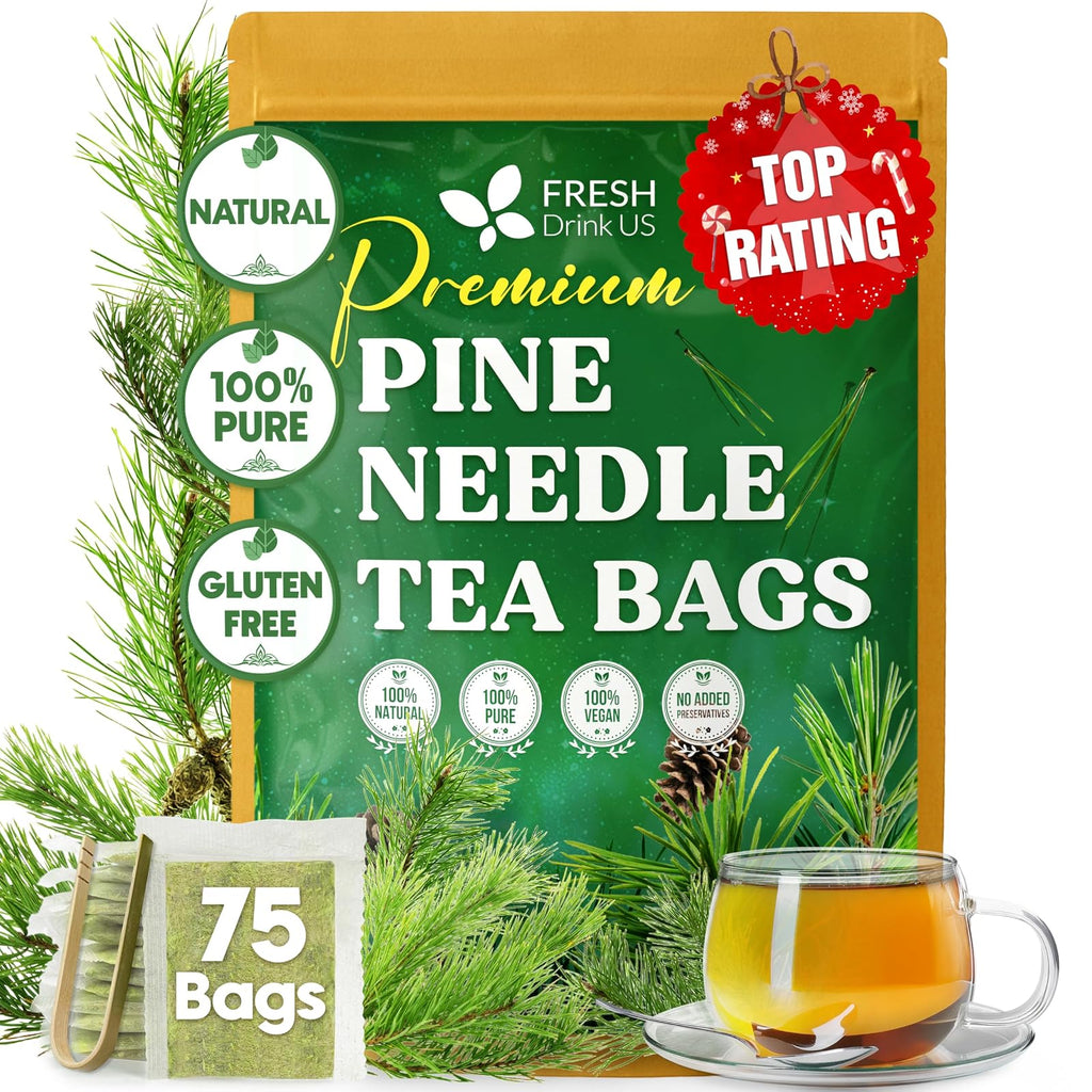 FreshDrinkUS pine needle herbal tea bags