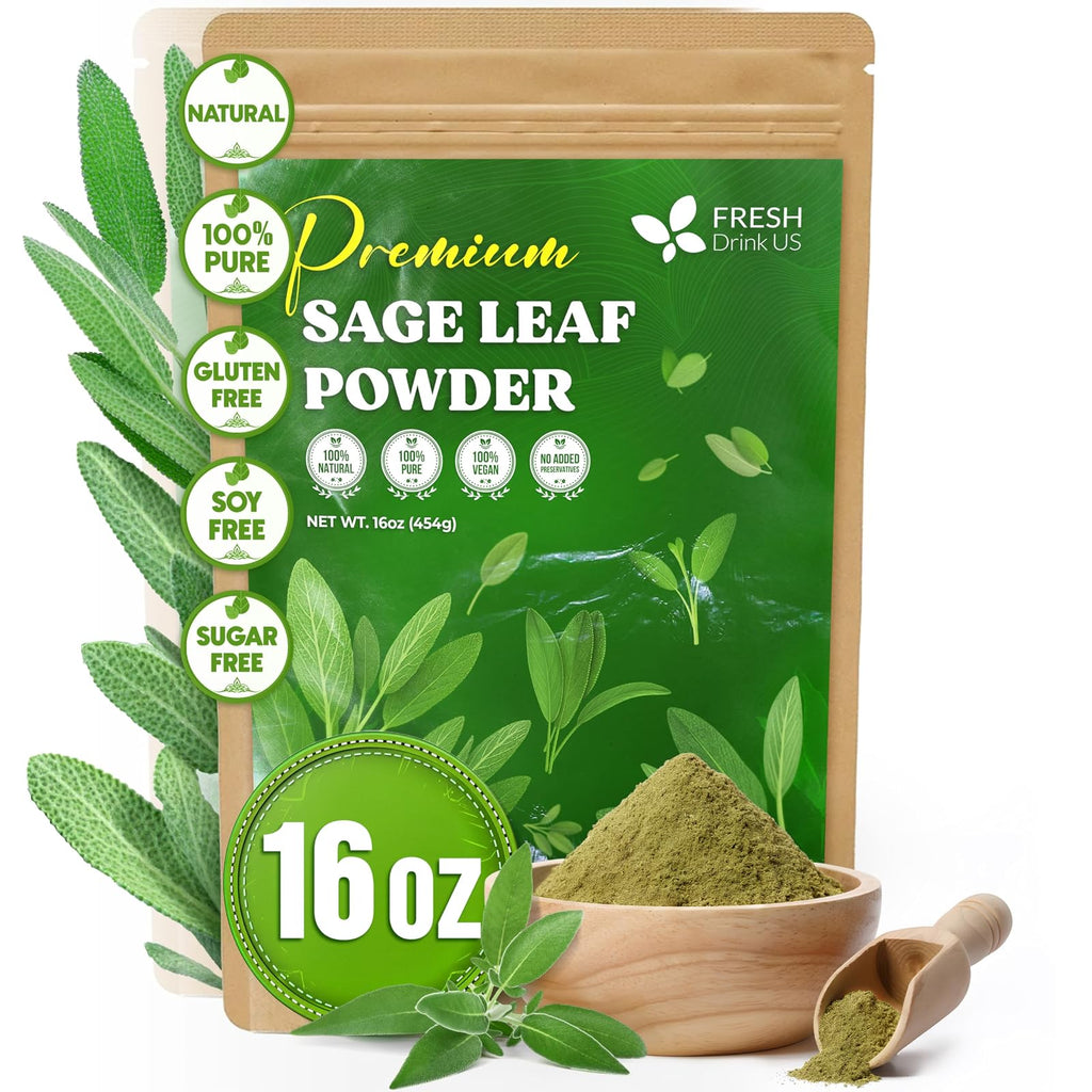 FreshDrinkUS sage leaf powder benefits