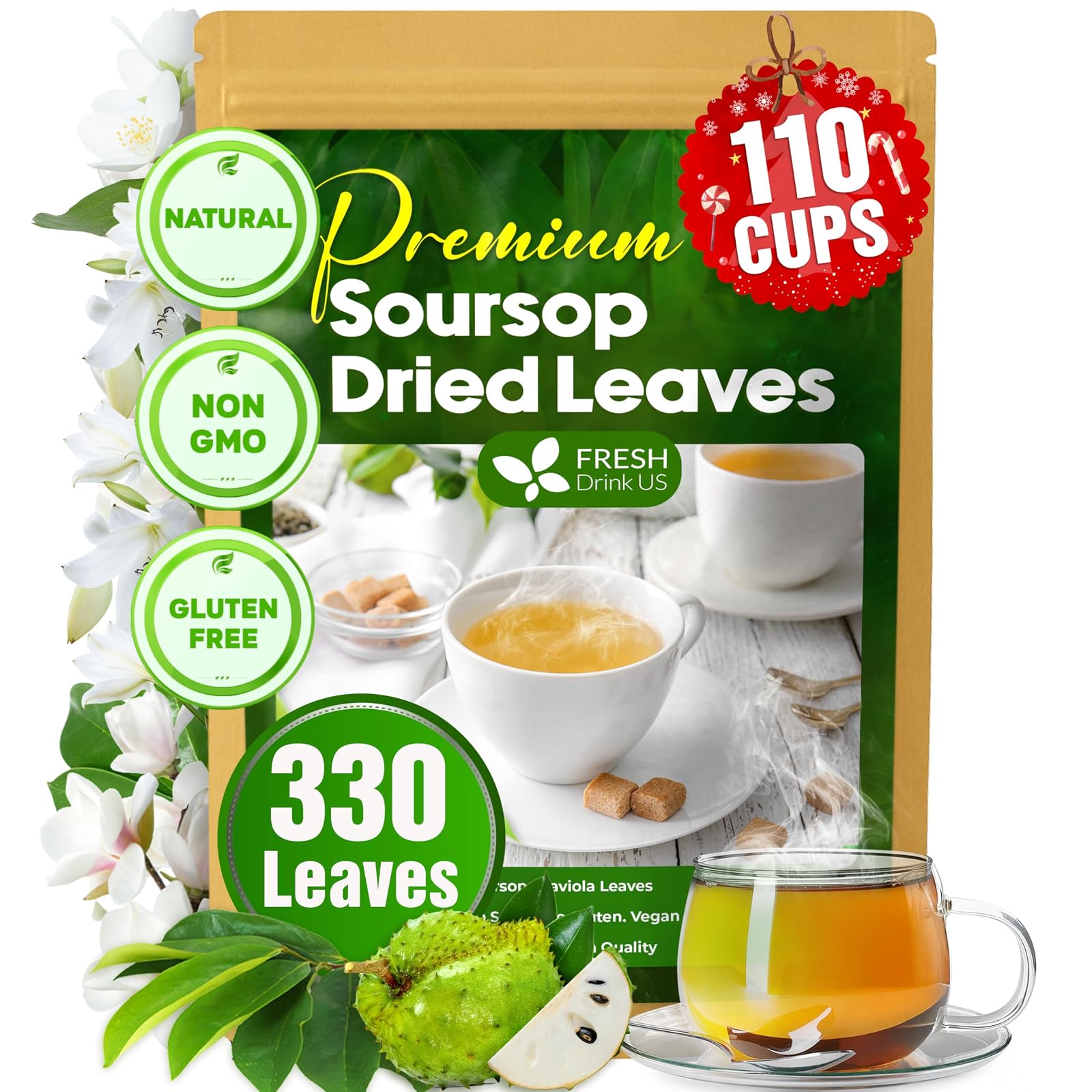 FreshDrinkUS soursop dried leaves tea