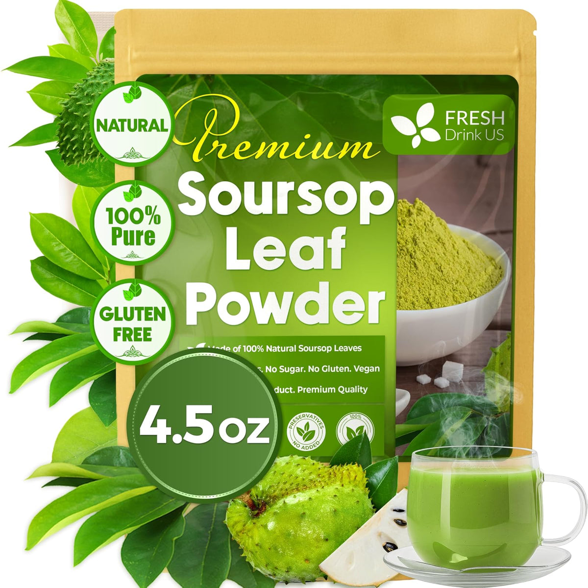 FreshDrinkUS soursop leaves herbal tea