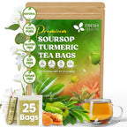 FreshDrinkUS soursop turmeric tea bags