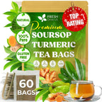 FreshDrinkUS soursop turmeric tea bags