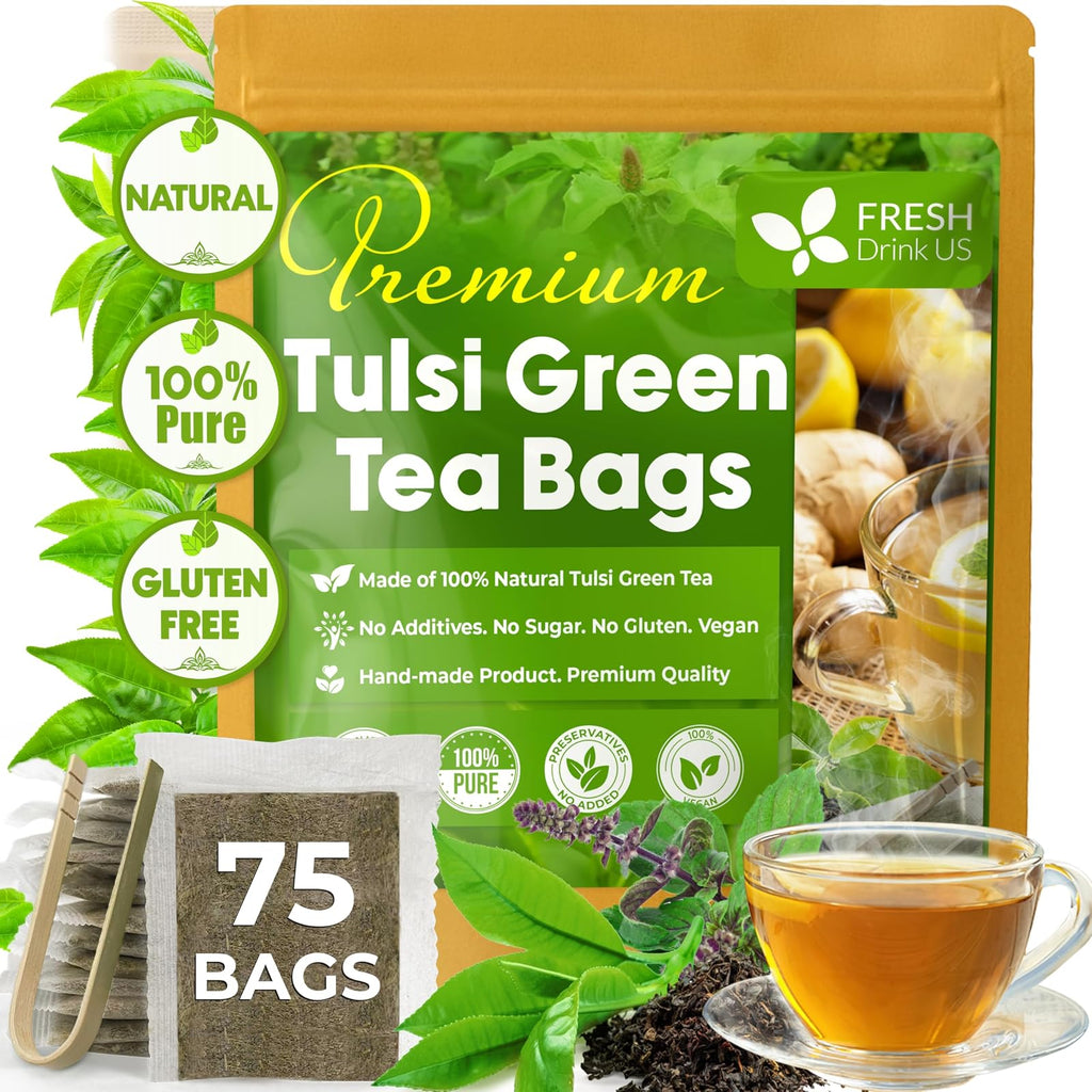 FreshDrinkUS Tulsi herbal tea bags