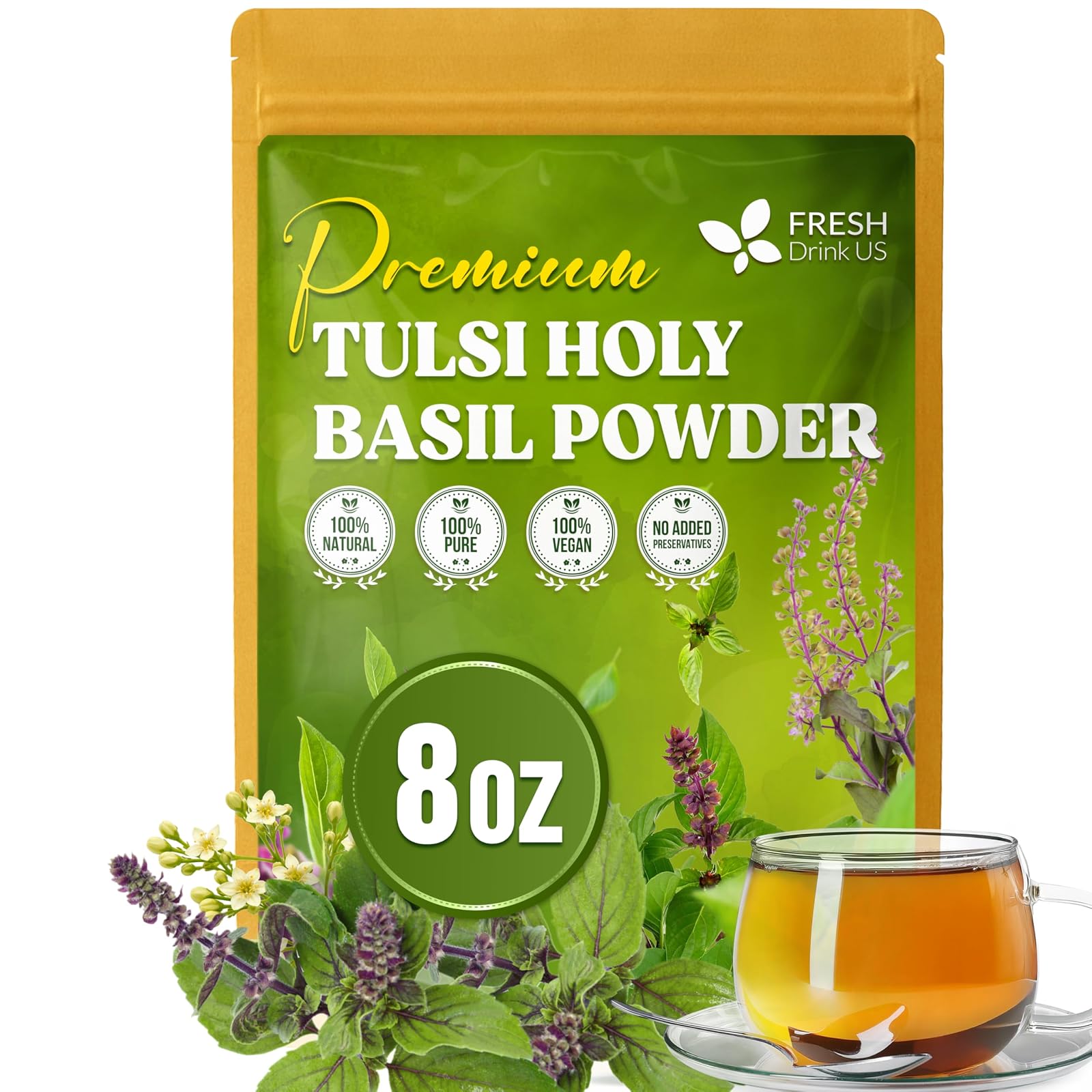 FreshDrinkUS Tulsi leaves powder benefits