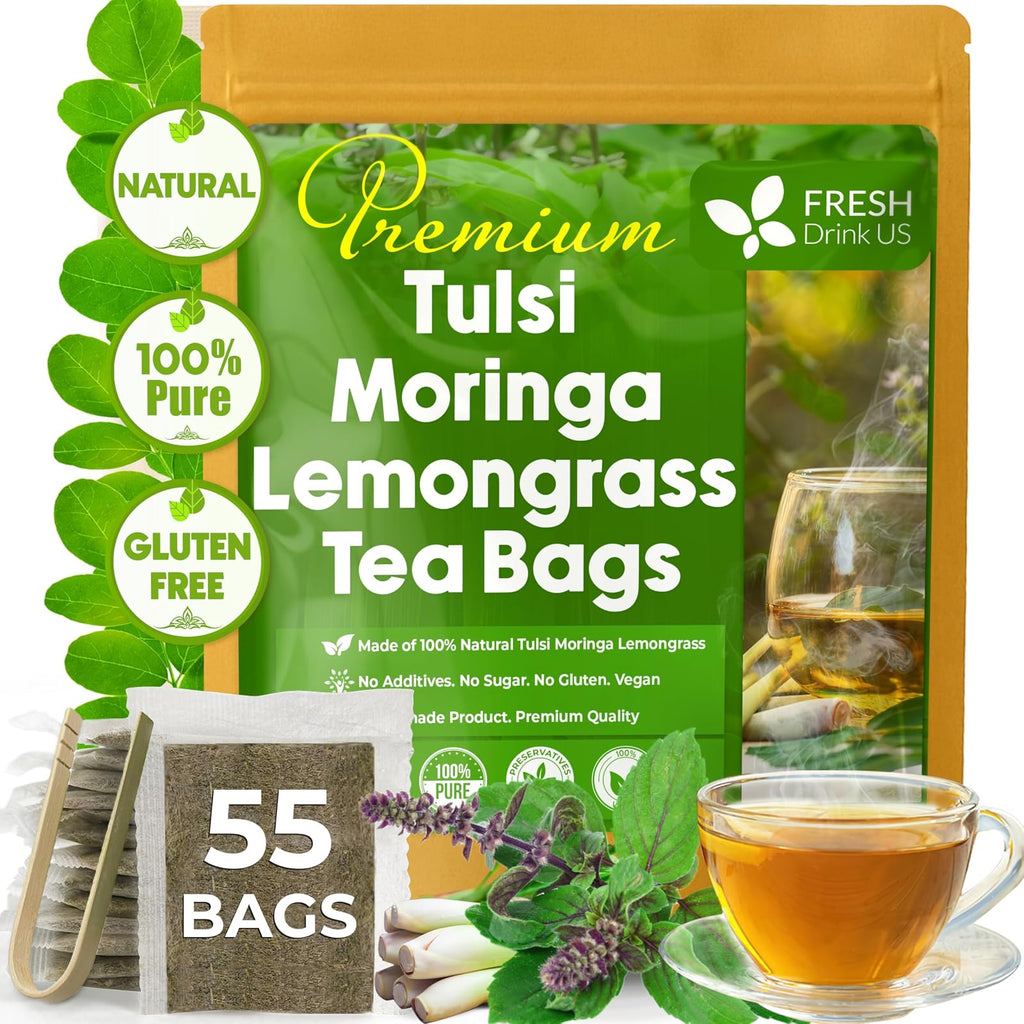 FreshDrinkUS Tulsi Moringa tea bags