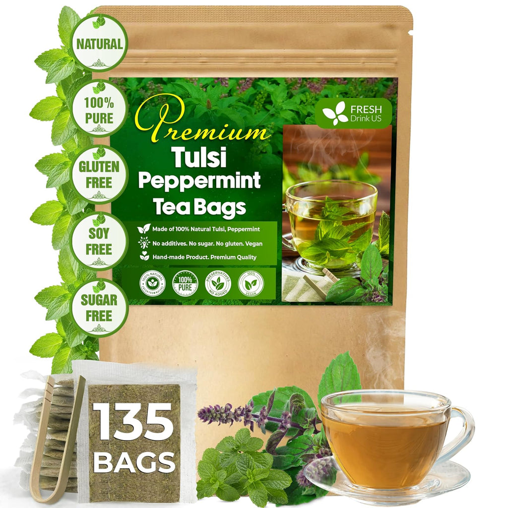 FreshDrinkUS Tulsi Peppermint tea bags