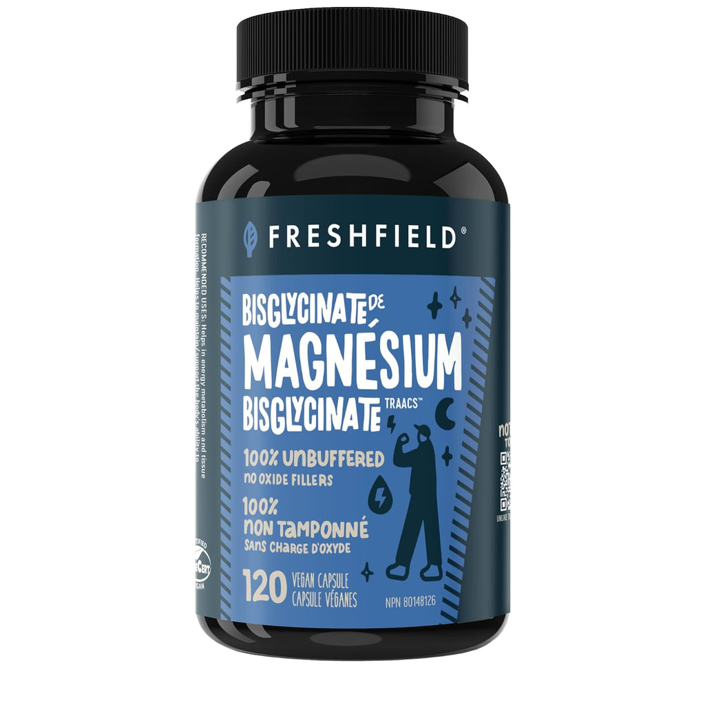 Freshfield Magnesium Bisglycinate capsules for relaxation