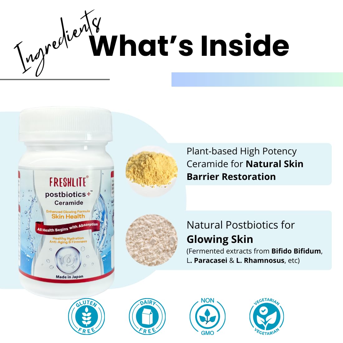 FRESHLITE vegan skin health formula