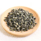 freshly harvested green tea leaves