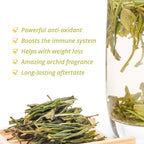 freshly harvested Huangshan green tea