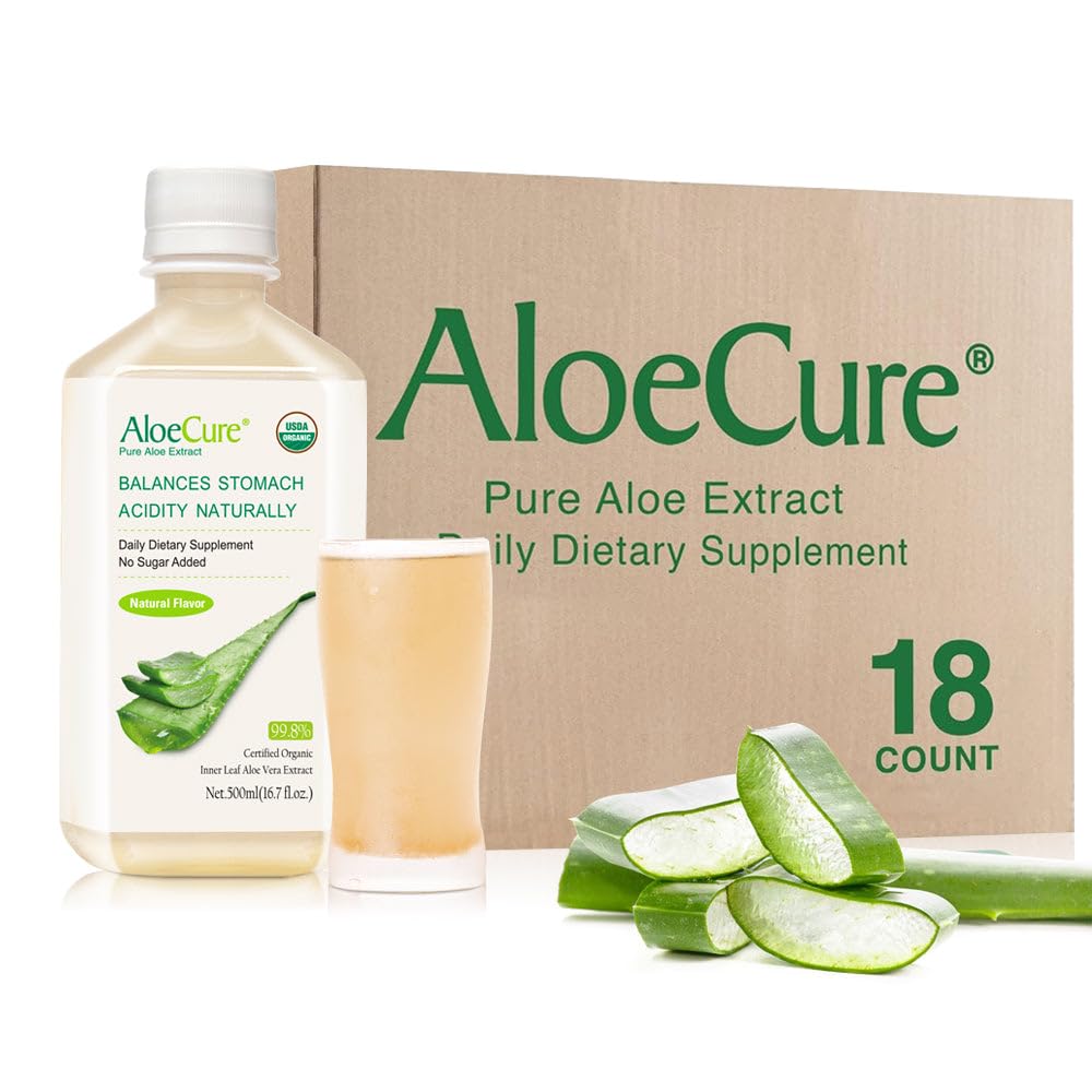 freshly made aloe vera drink
