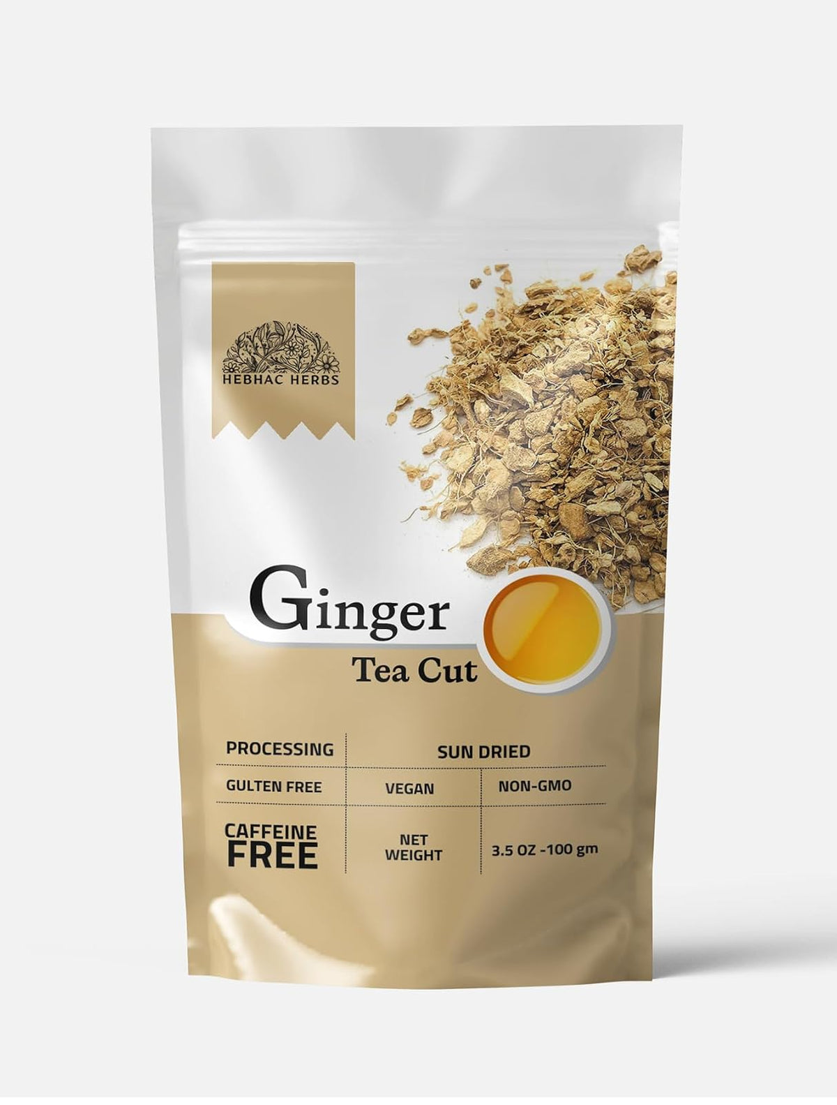 freshly sliced ginger tea