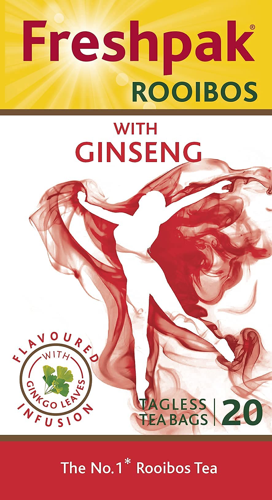 Freshpak Rooibos ginseng tea bags