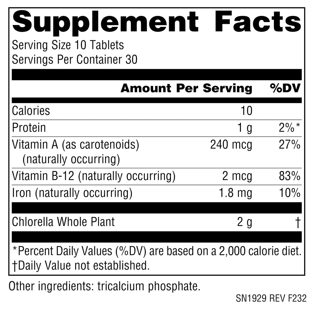 freshwater chlorella for detox support