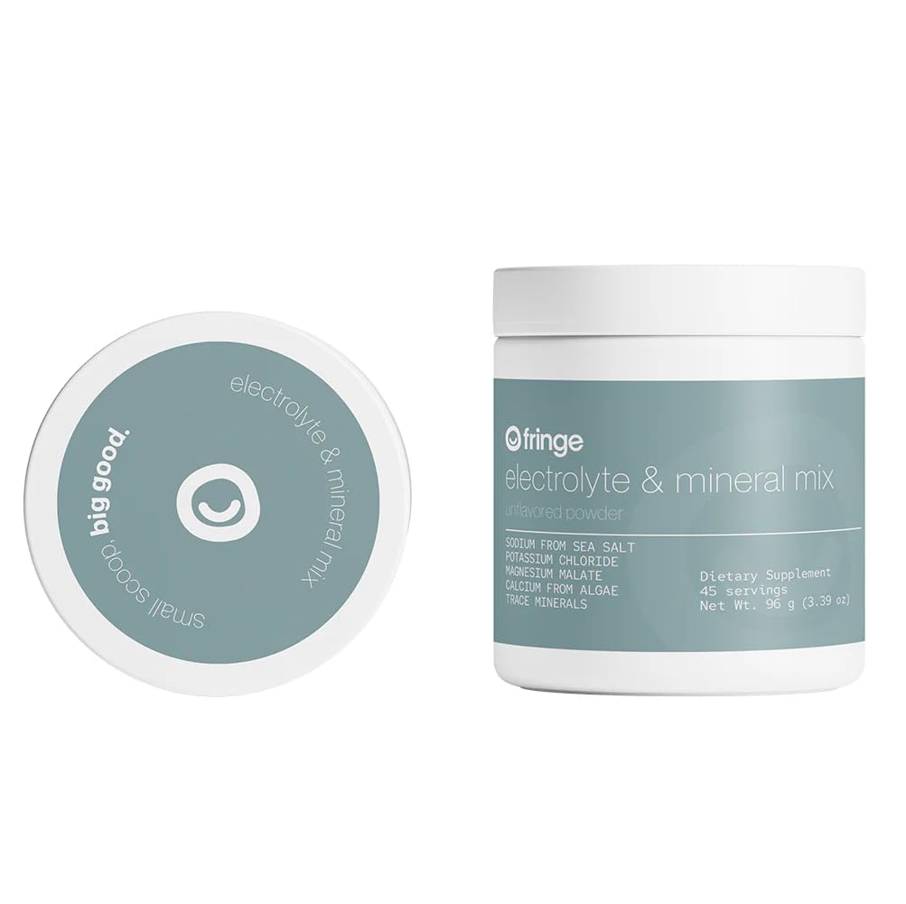 Fringe electrolyte powder for hydration