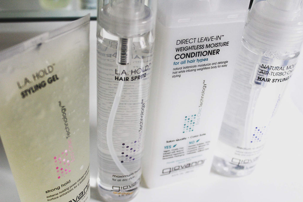 frizz control with Giovanni mousse