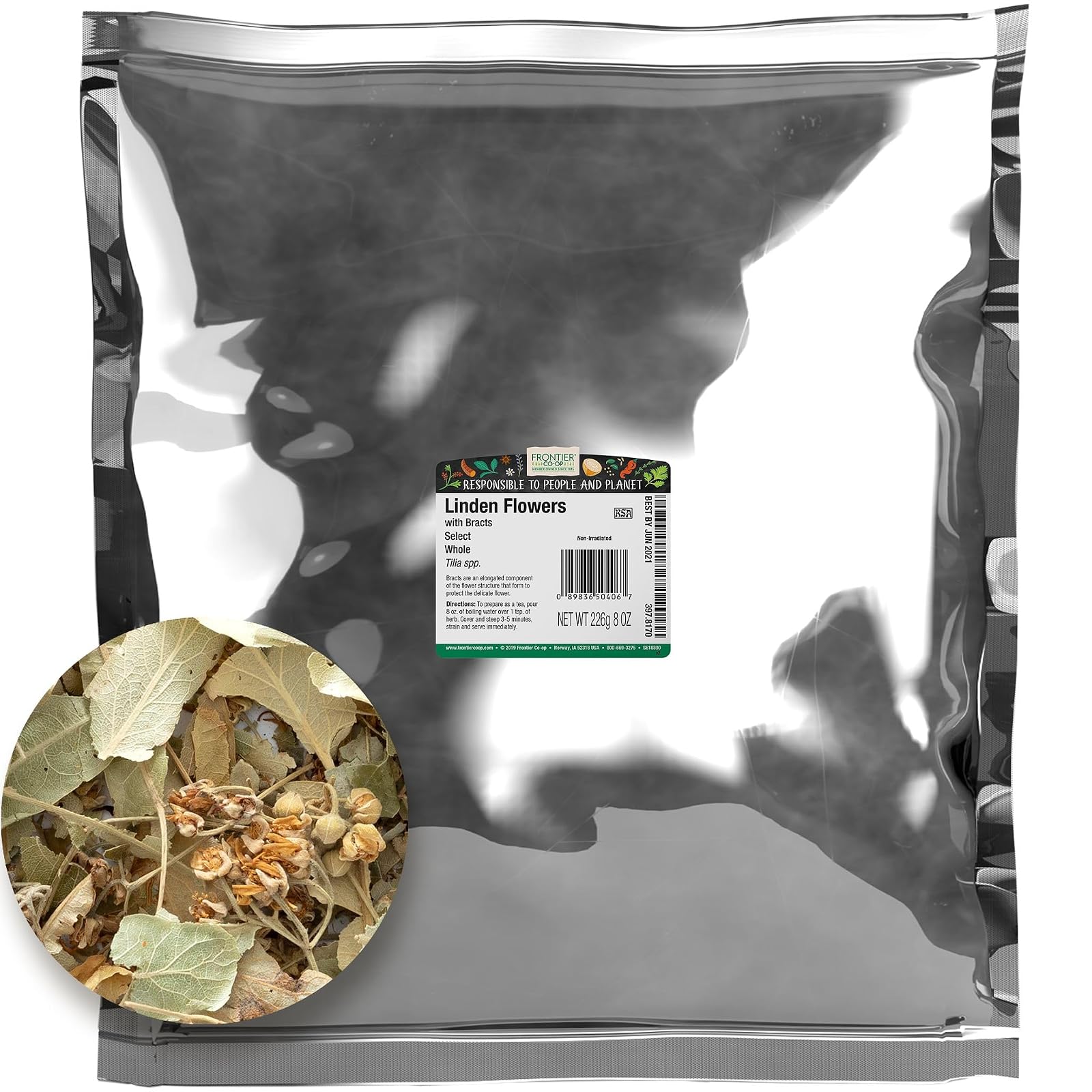 Frontier Co-op dried linden flowers