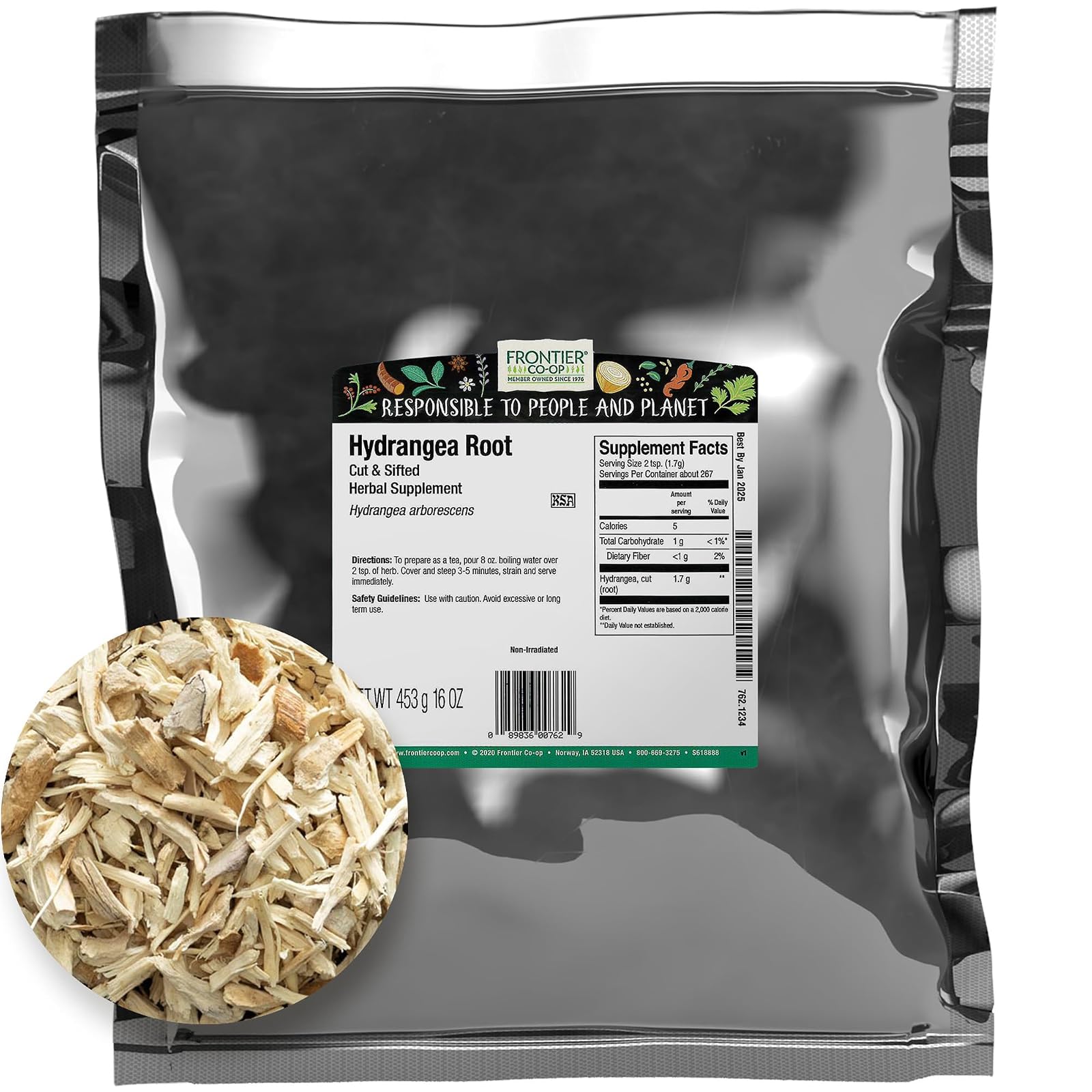 Frontier Co-op Hydrangea Root bulk tea